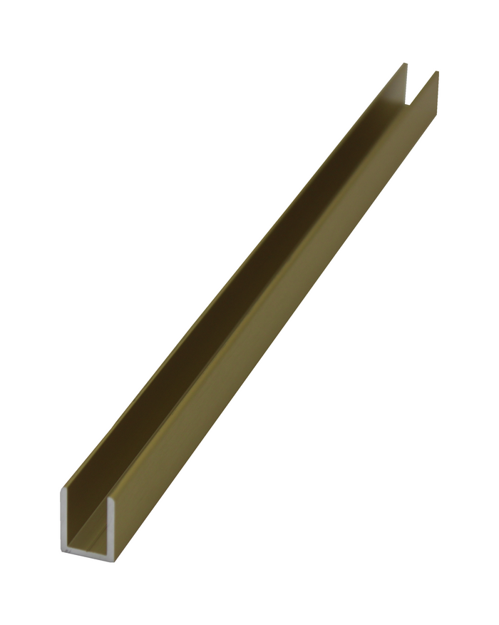 UCN-3/8-120 : 3/4" (19 mm) high profile Deep U-Channel, Fit for 3/8" G